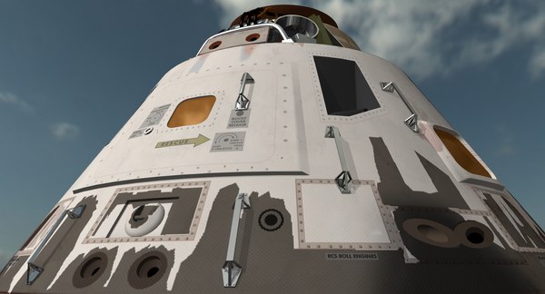 reentry apollo command module 3d model