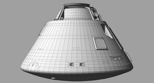 reentry apollo command module 3d model