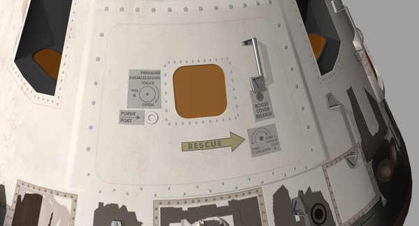 reentry apollo command module 3d model