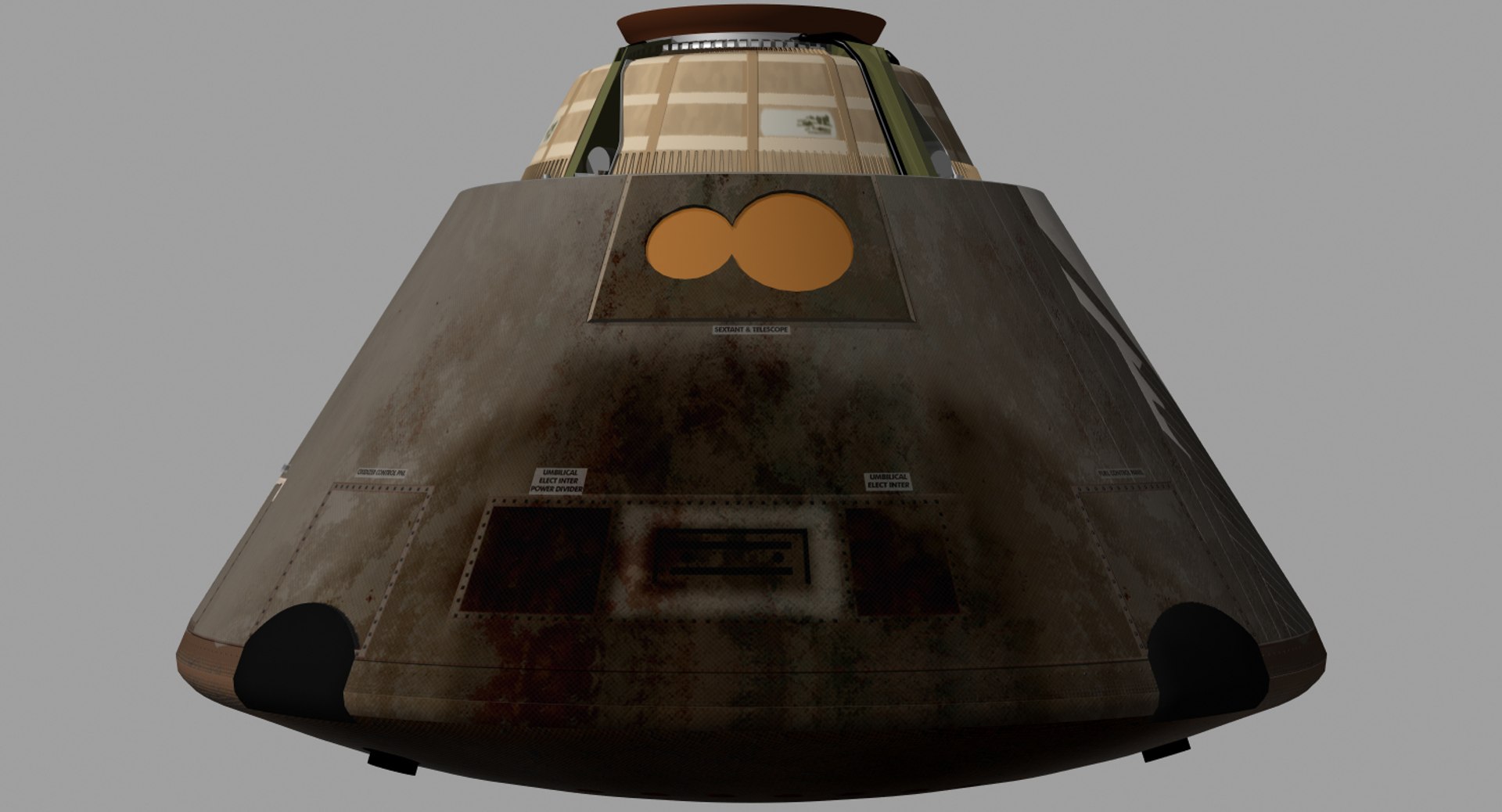 reentry apollo command module 3d model