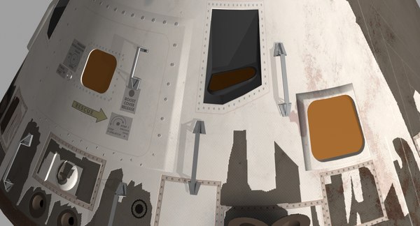 reentry apollo command module 3d model