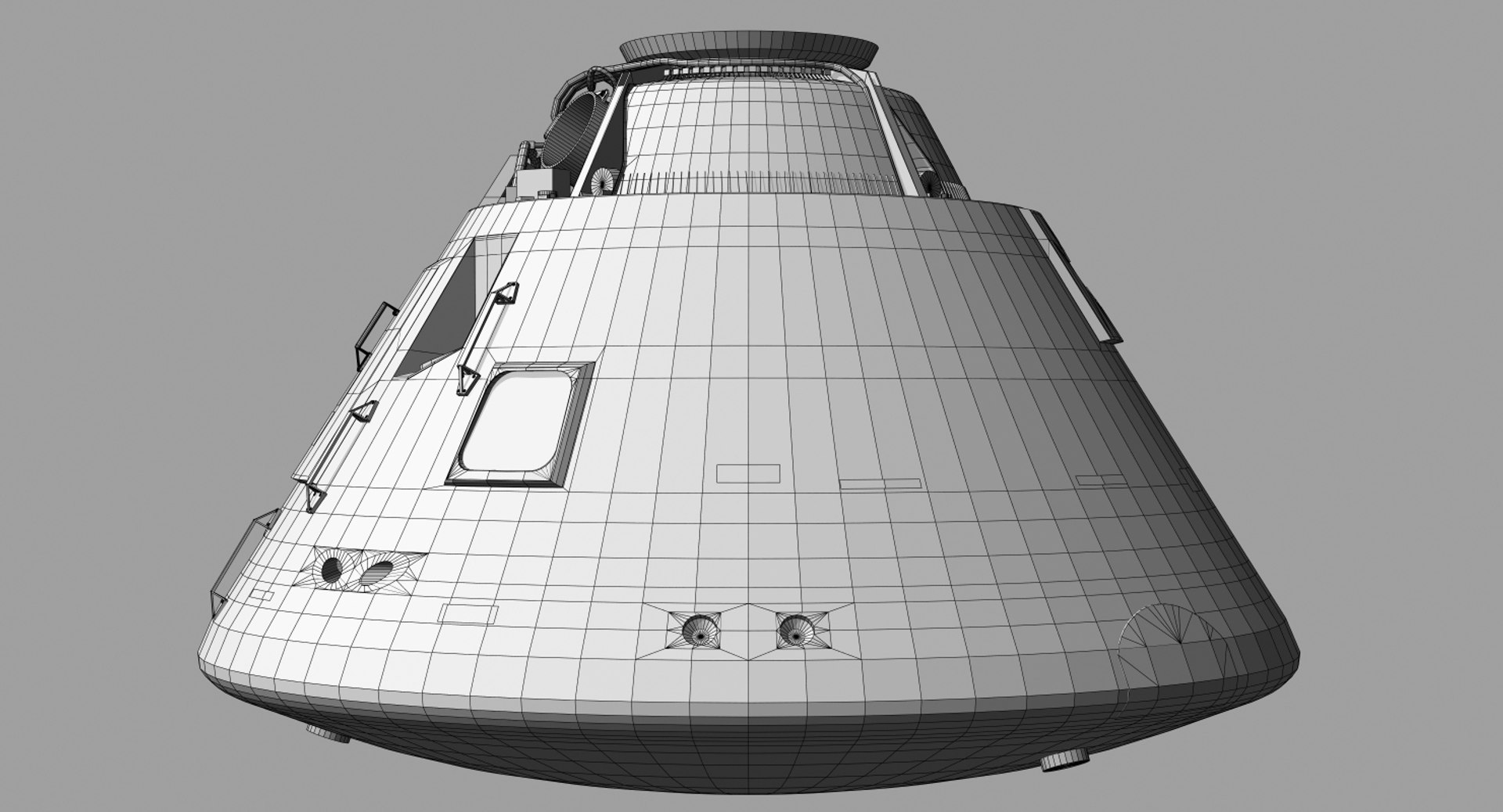 reentry apollo command module 3d model