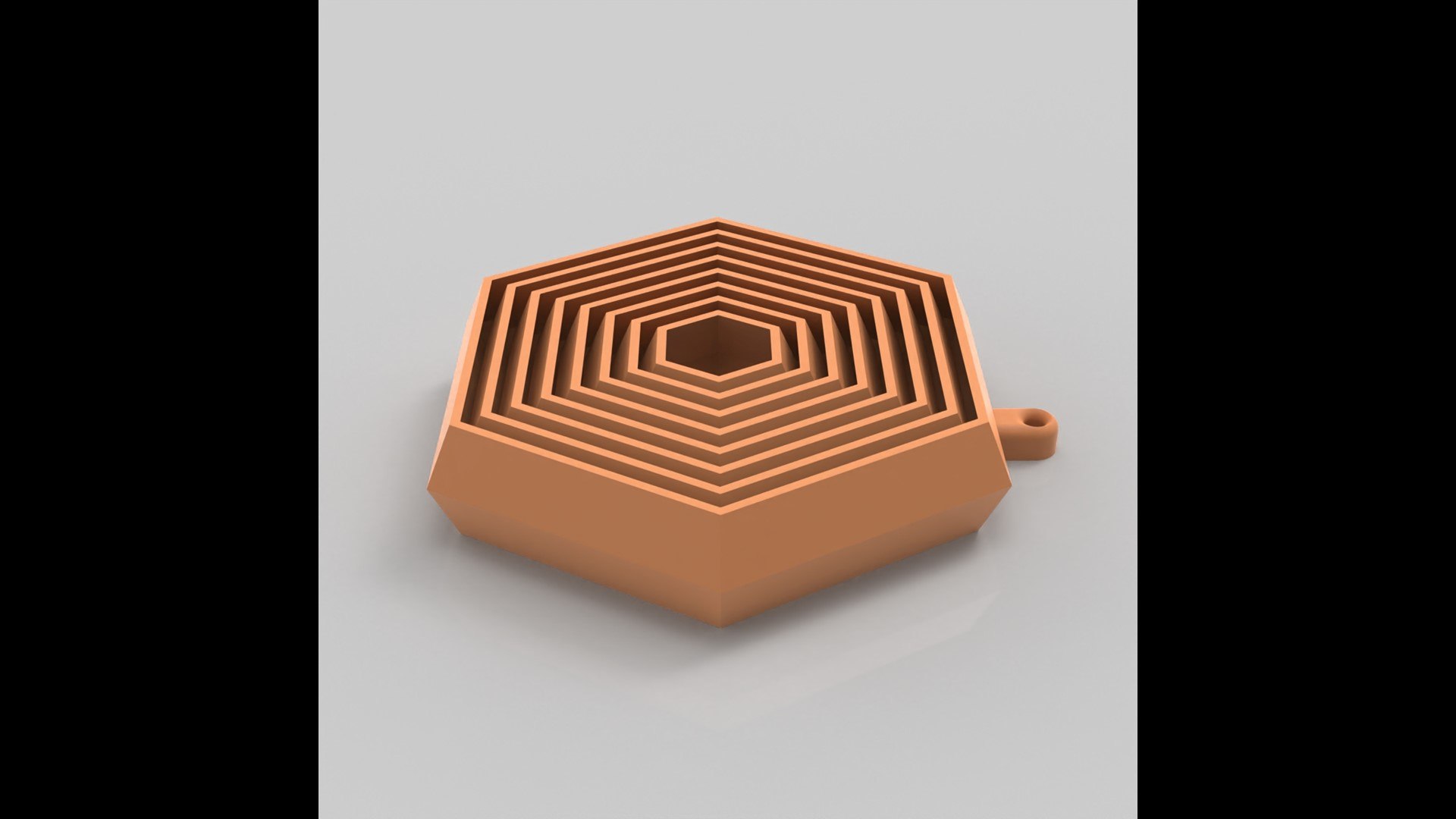 Hexagonal Keychain 3D Model - TurboSquid 2295297