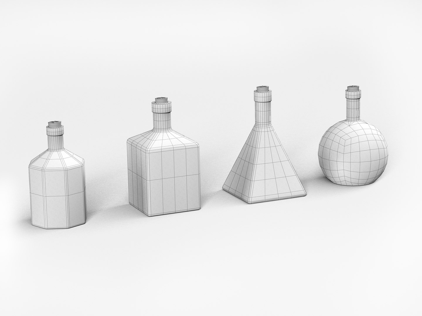 Alchemy Bottles 3D Model - TurboSquid 2228500