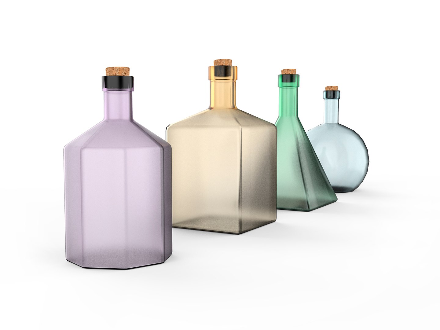Alchemy Bottles 3D Model - TurboSquid 2228500