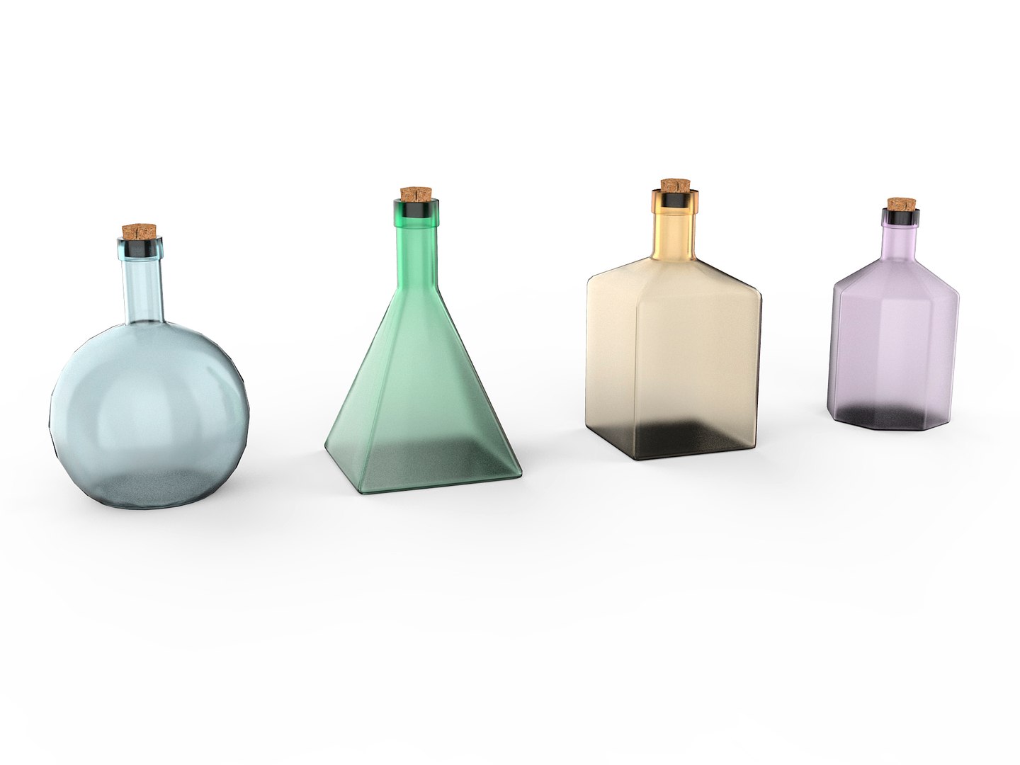 Alchemy Bottles 3D Model - TurboSquid 2228500