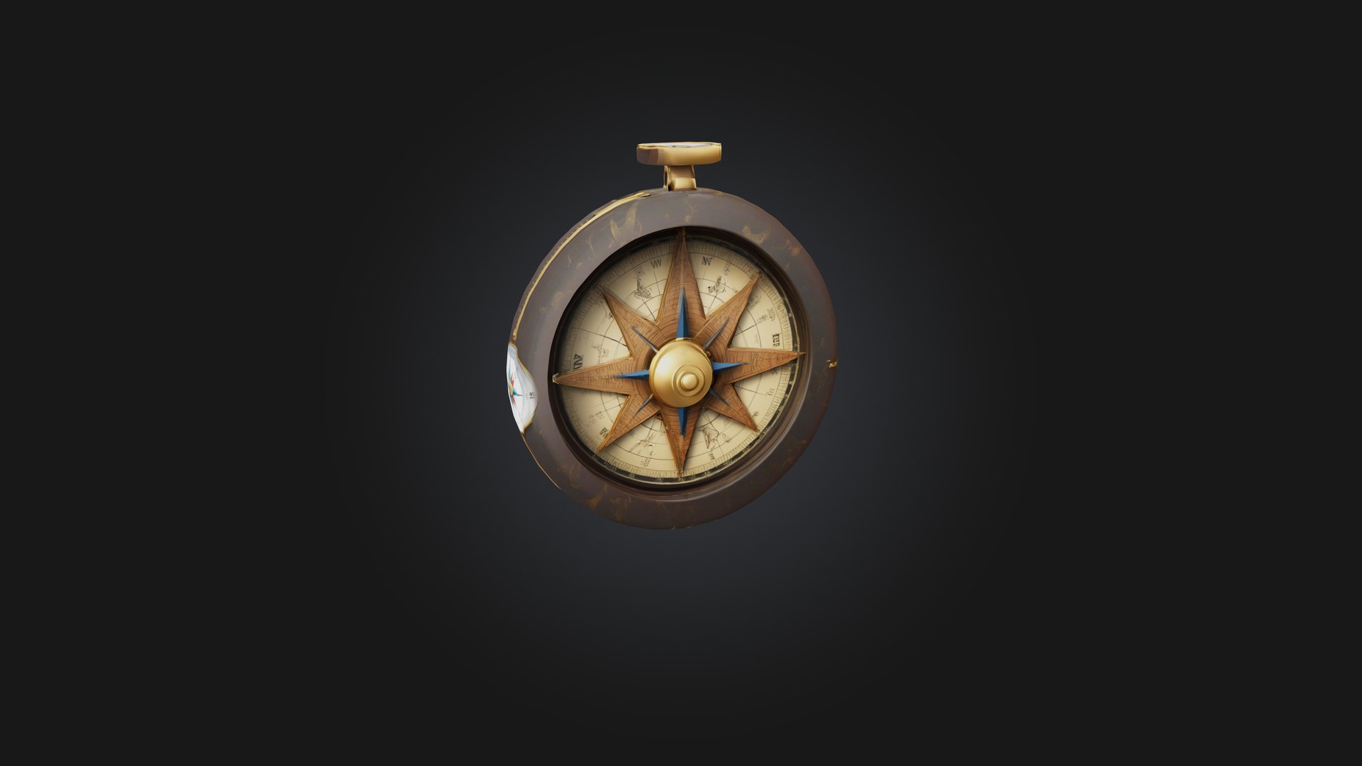 3D Cartoon Compass Model - TurboSquid 2291980