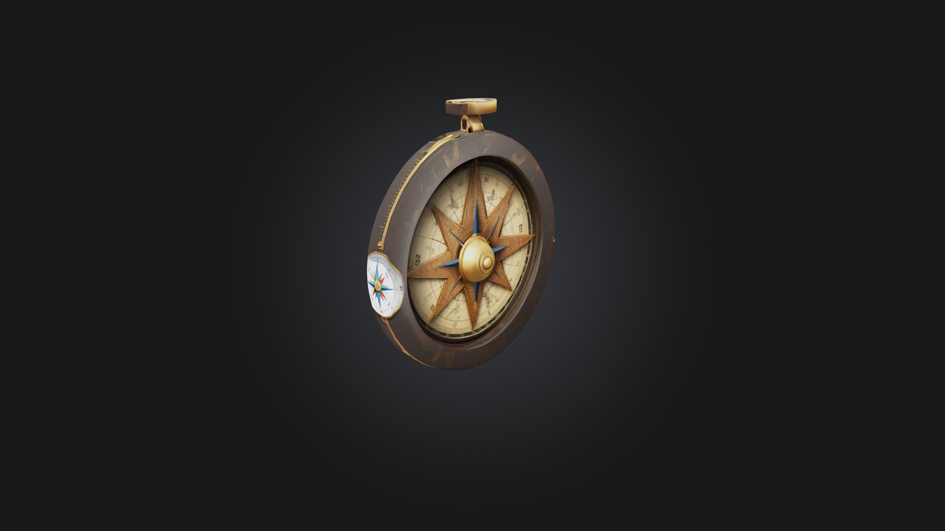 3D Cartoon Compass Model - TurboSquid 2291980