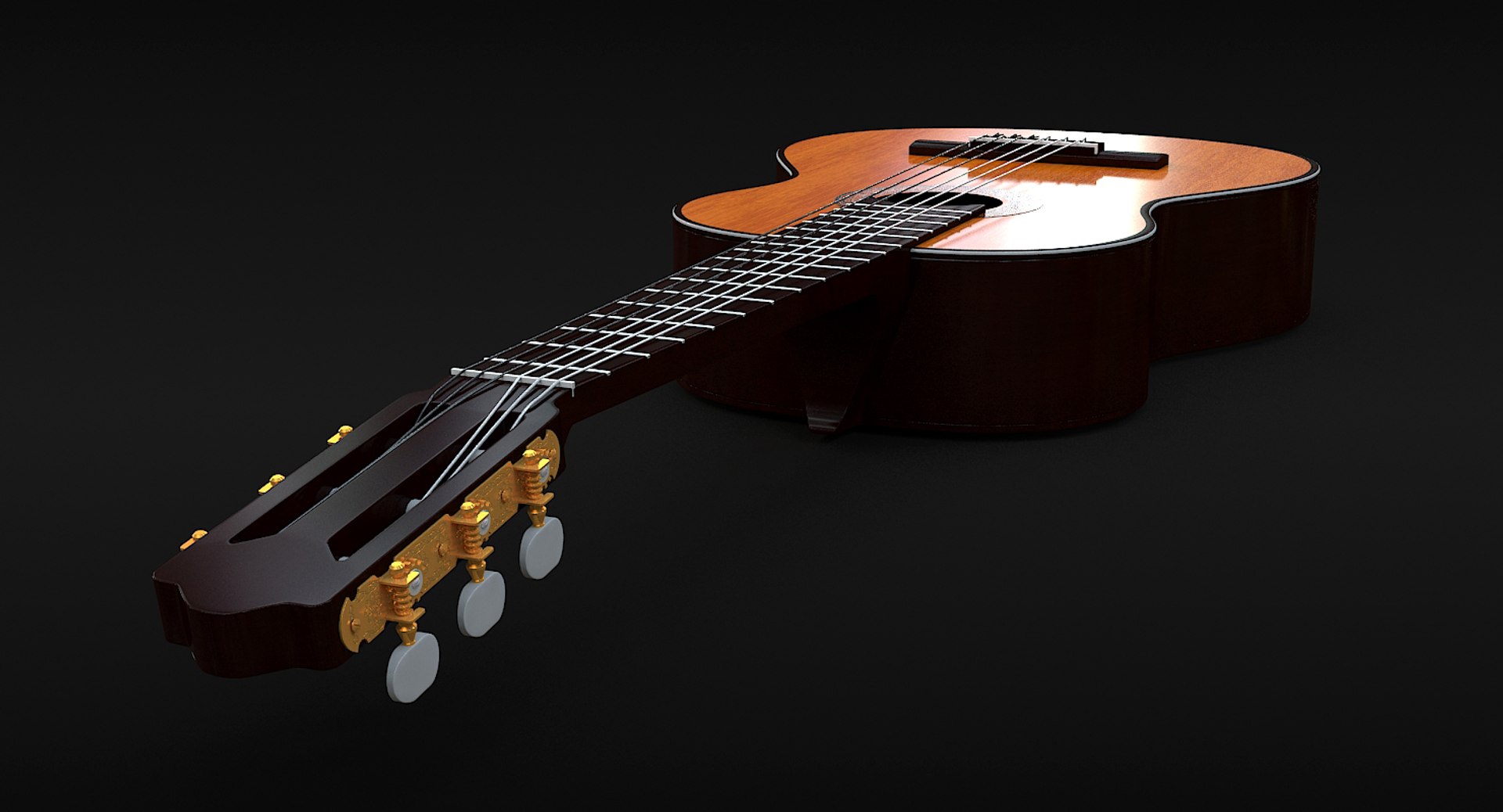 3d Model Classical Guitar
