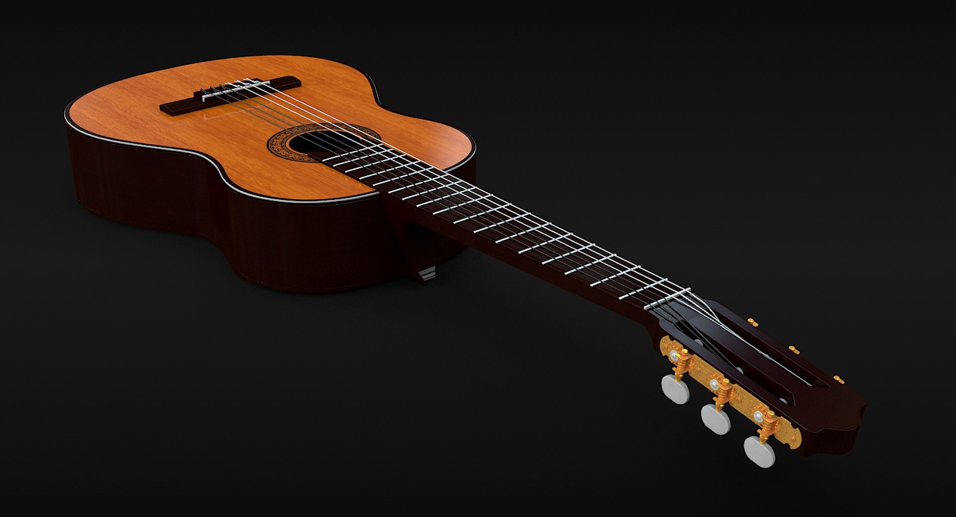 3d Model Classical Guitar