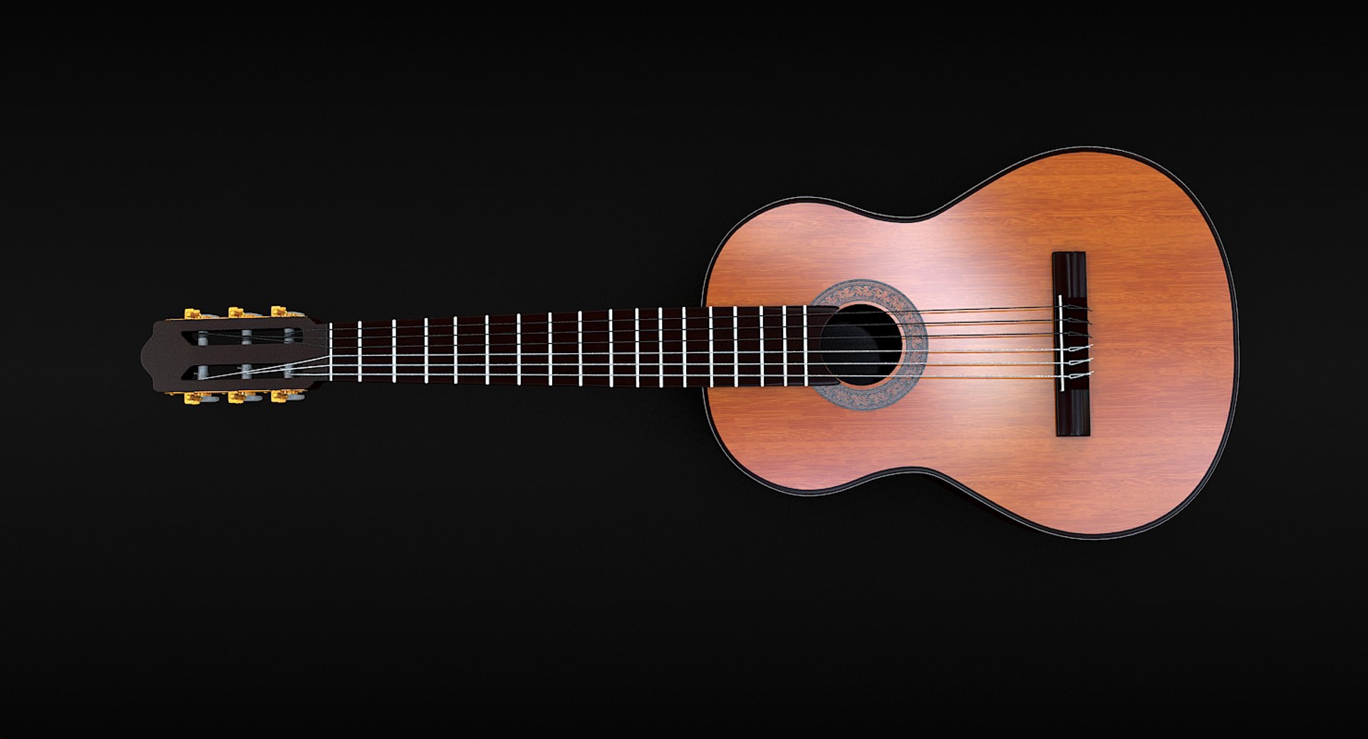 3d Model Classical Guitar