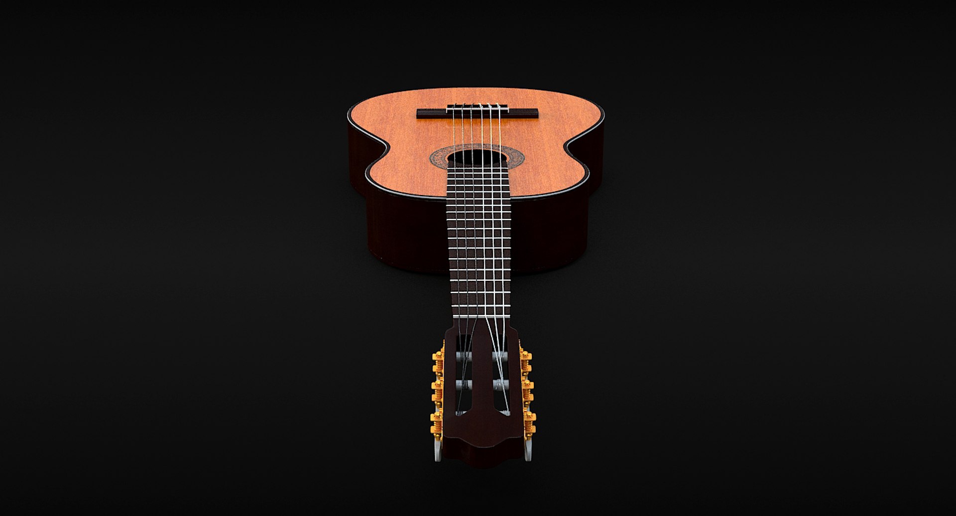 3d Model Classical Guitar