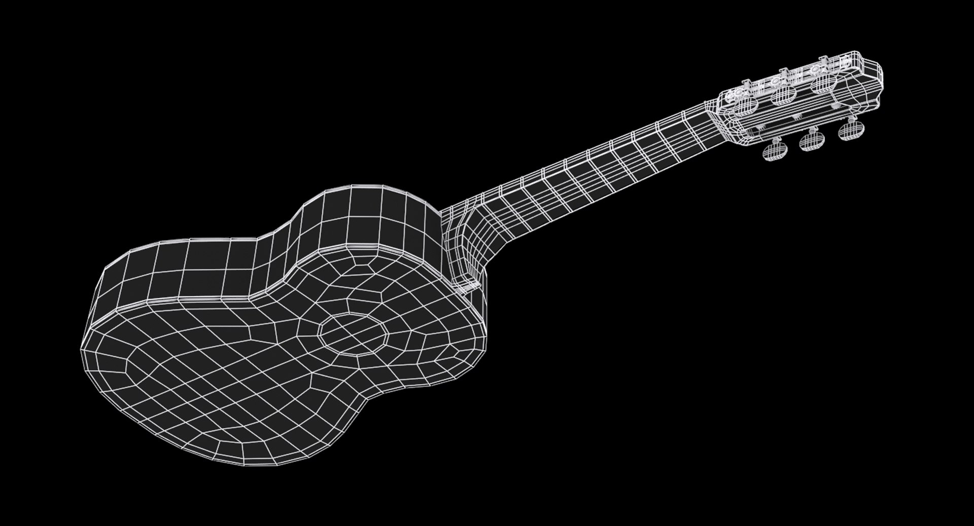 3d Model Classical Guitar