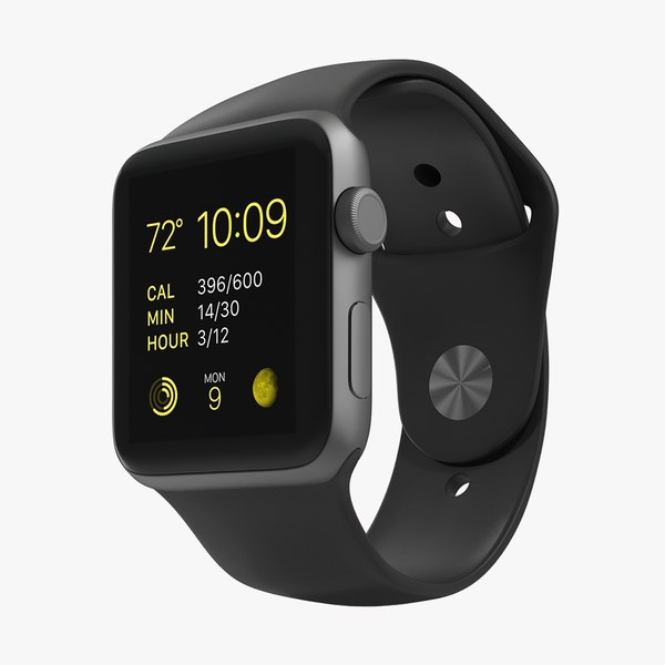 apple watch sport space 3d model