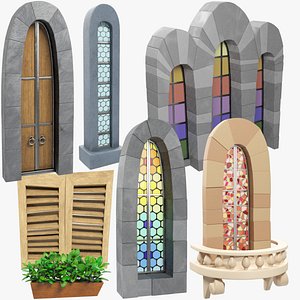 Low Poly Stained Glass Window 3D Models For Download | TurboSquid