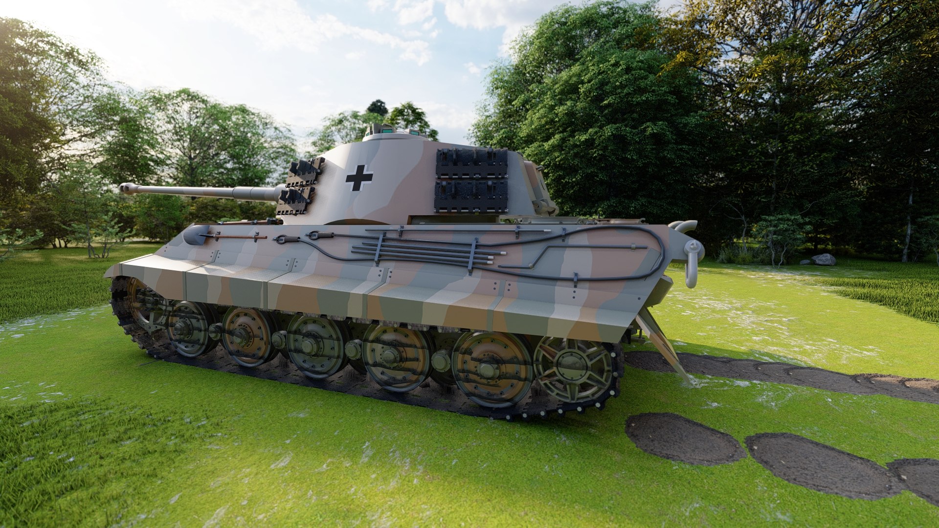 Tiger 2 Tank 3D Model - TurboSquid 2265938