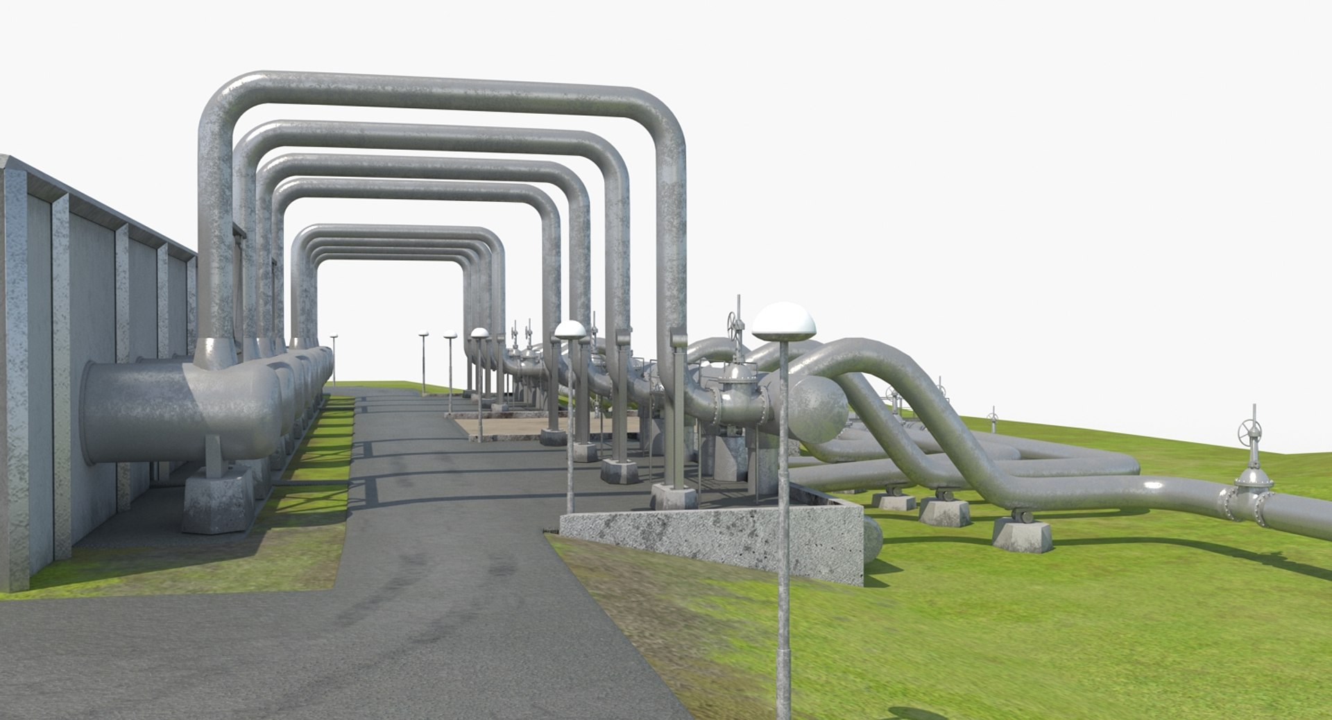 Geothermal power plant model - TurboSquid 1260647