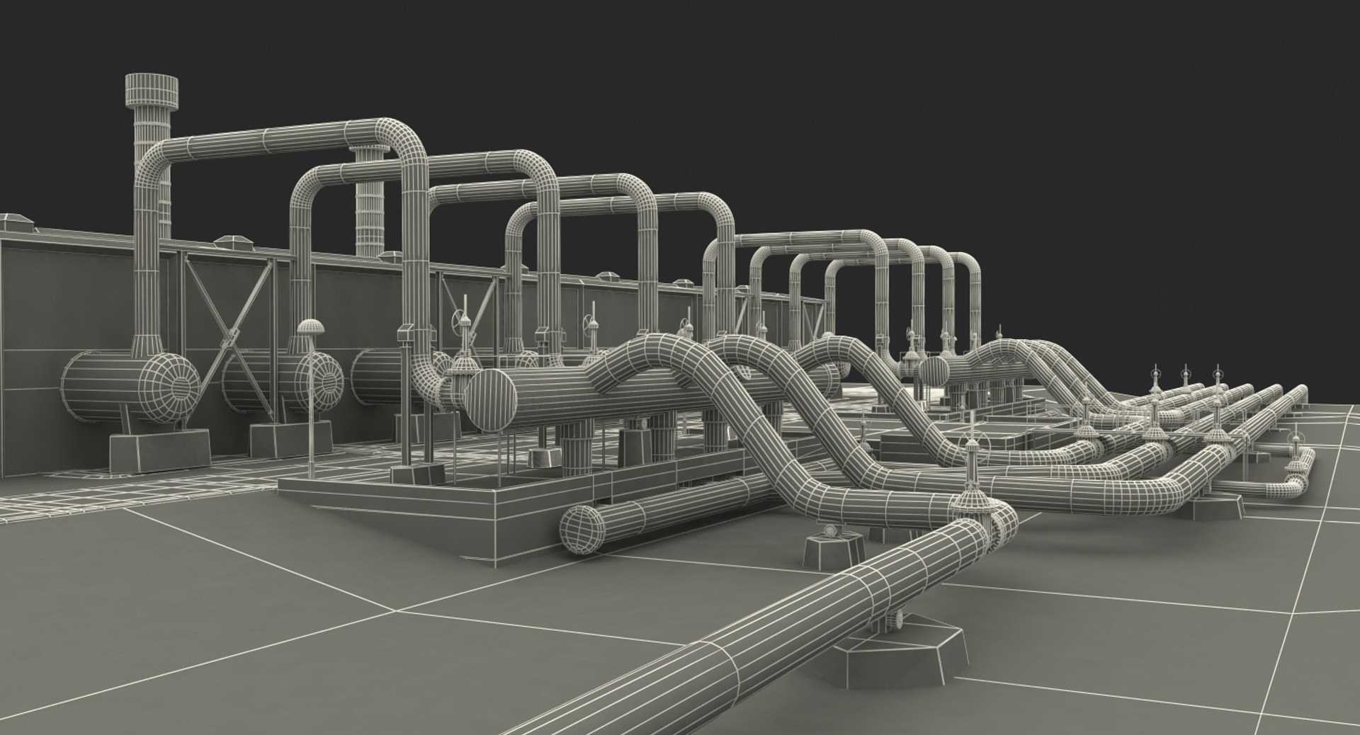 Geothermal power plant model - TurboSquid 1260647