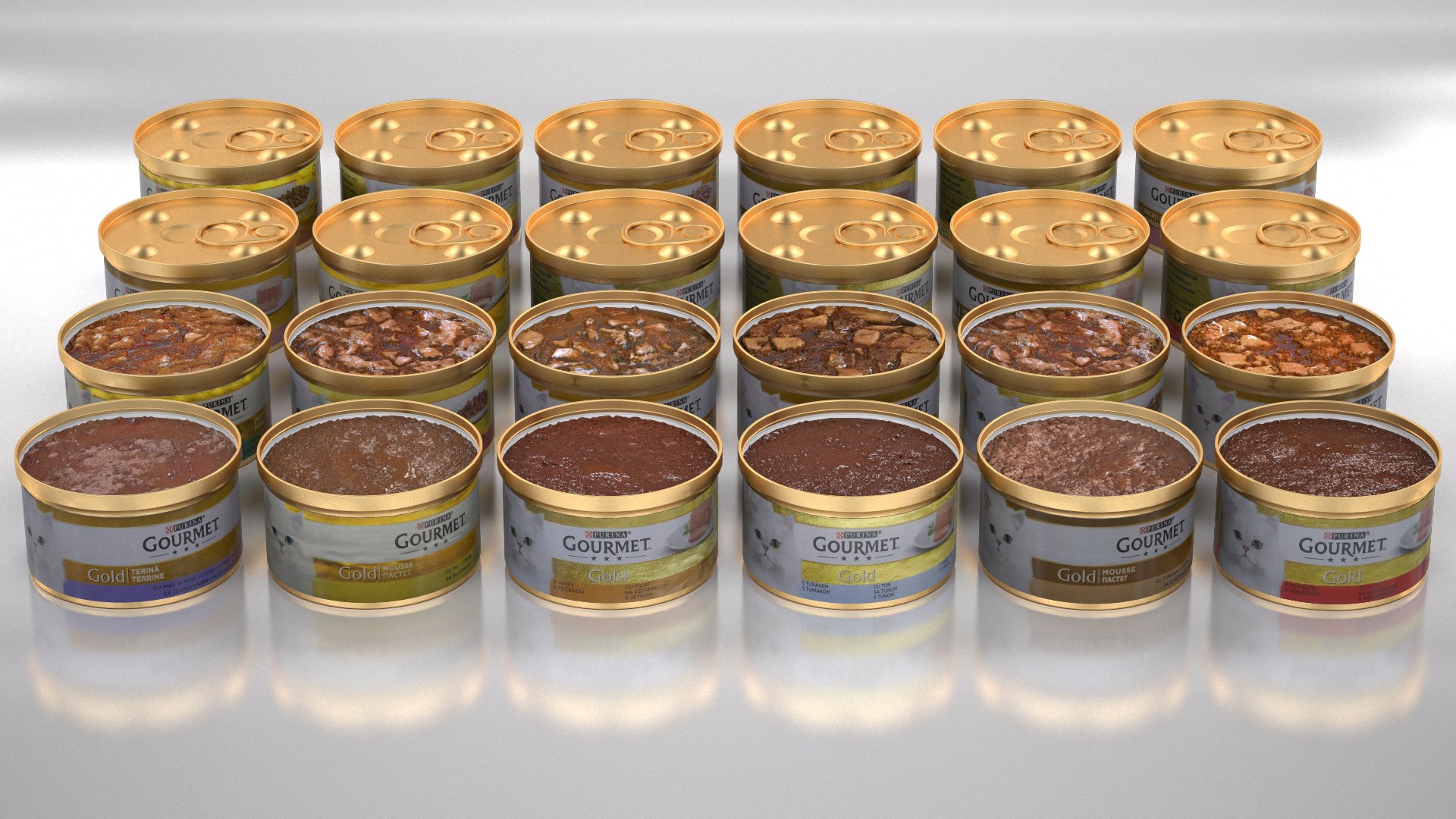 3D Purina Gourmet Cat Food Model - TurboSquid 1496699