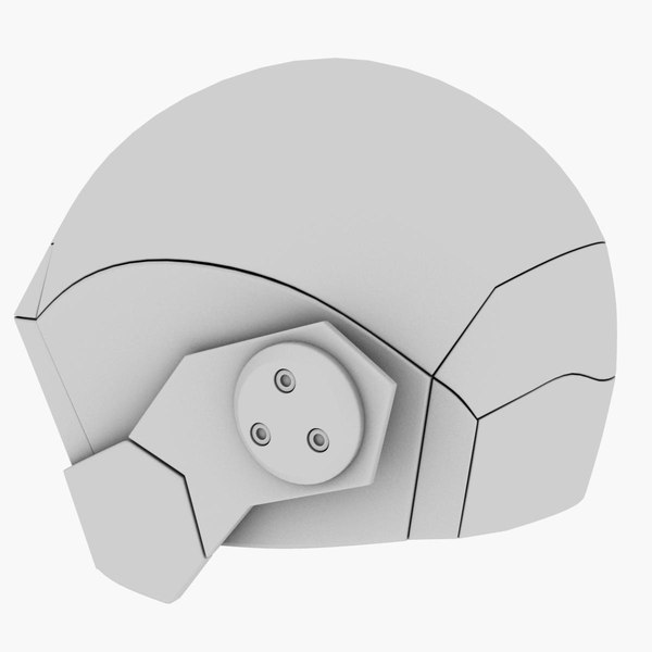 3d robot head h model