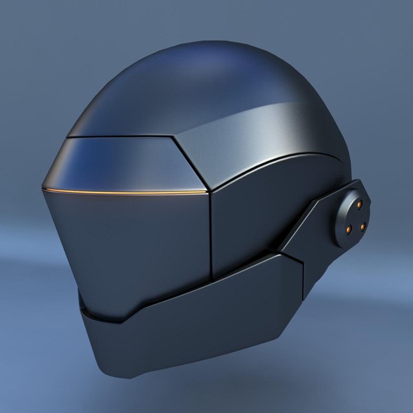 3d robot head h model