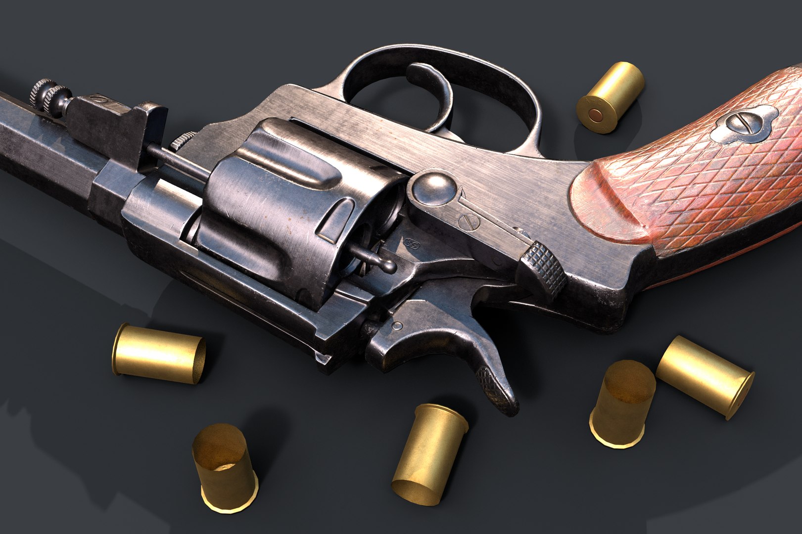 3D Italian M1889 Bodeo Officer Model - TurboSquid 1286115