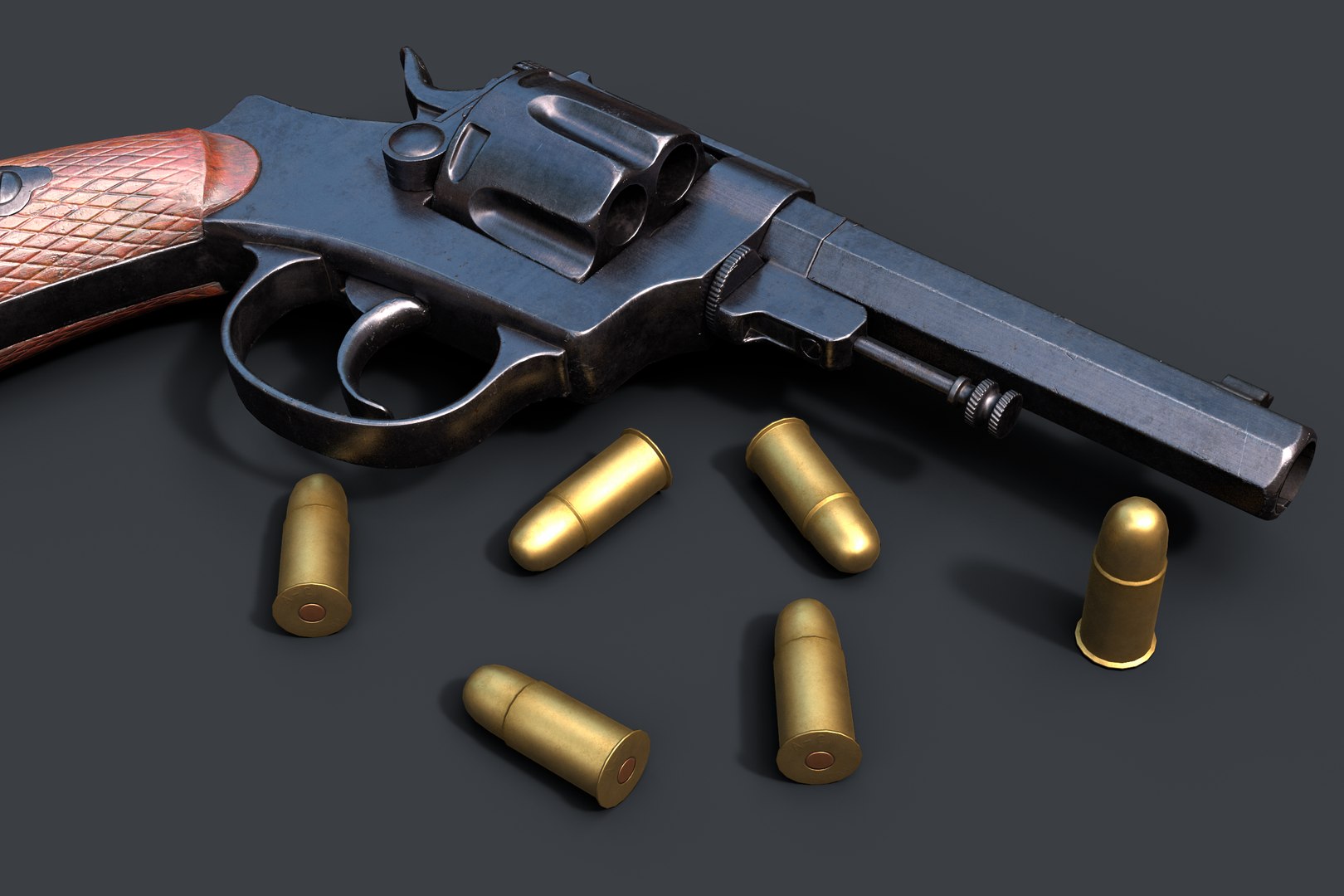 3D Italian M1889 Bodeo Officer Model - TurboSquid 1286115