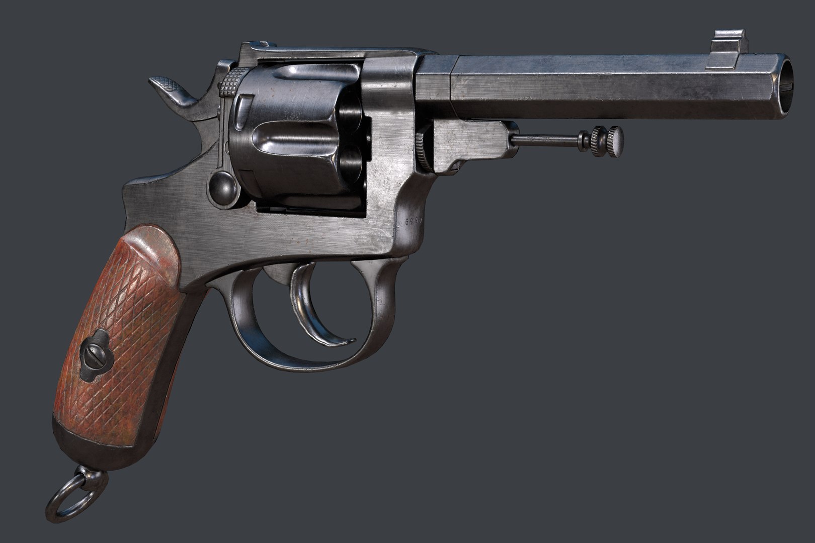 3D Italian M1889 Bodeo Officer Model - TurboSquid 1286115