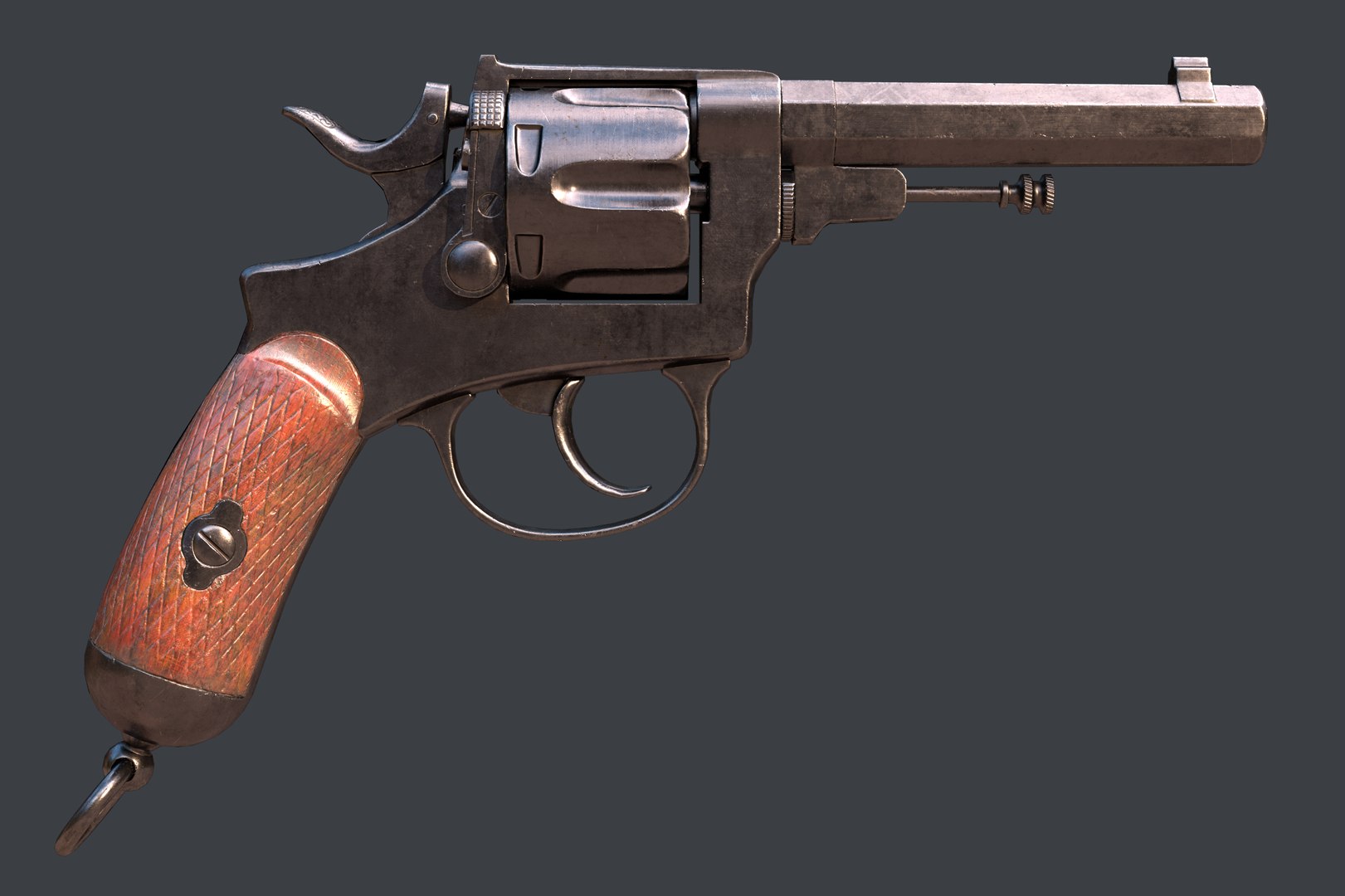 3D Italian M1889 Bodeo Officer Model - TurboSquid 1286115