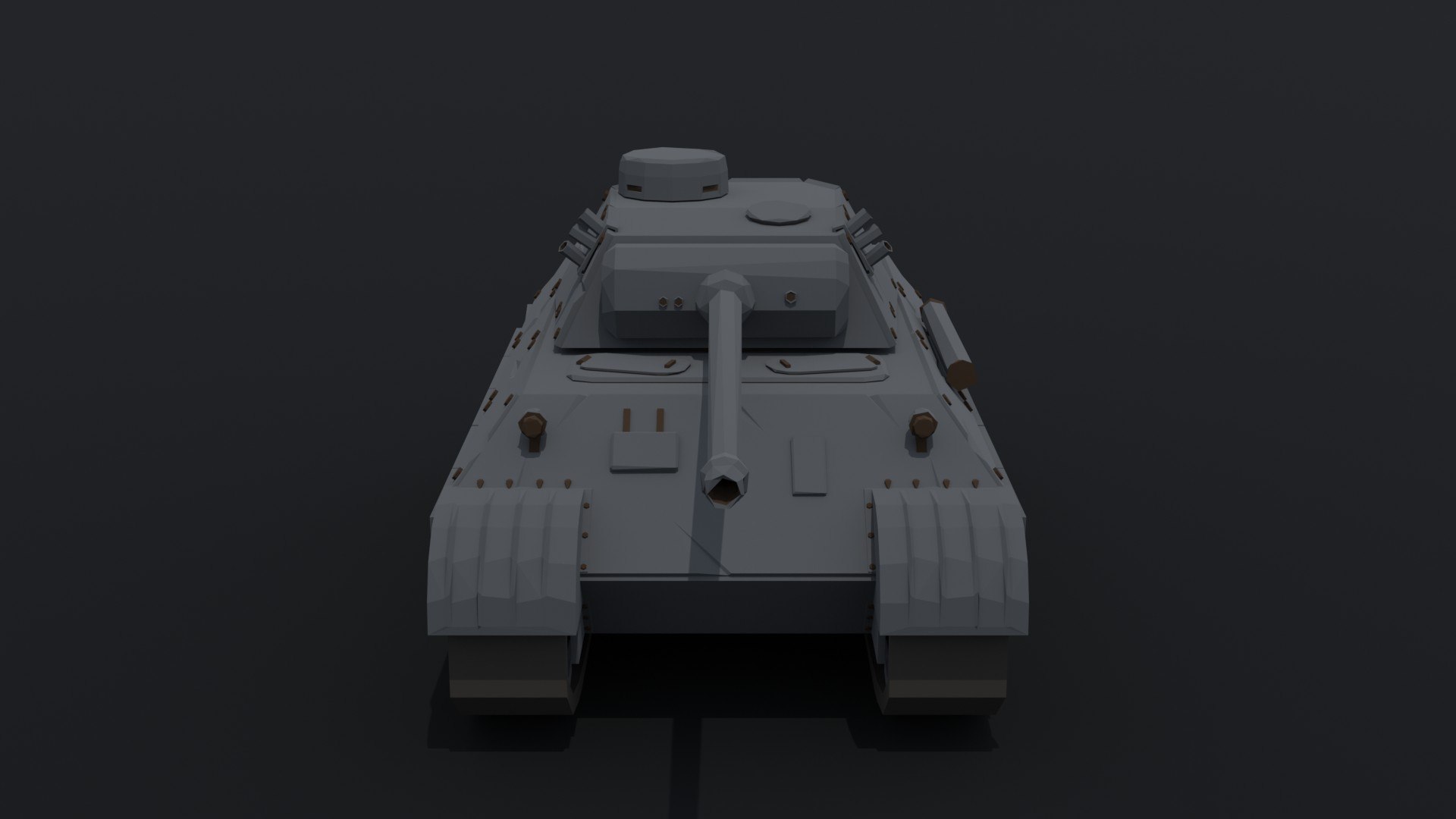 Low-poly Cartoon Polygonal Germany Tanks 3D model - TurboSquid 1995391