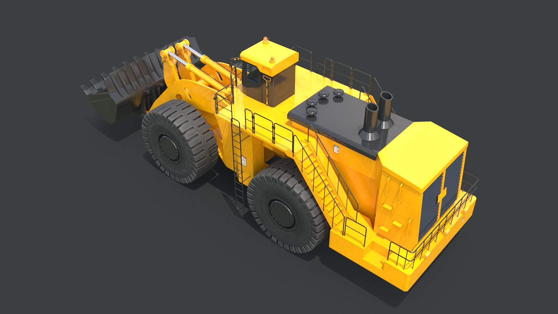 3D Heavy Wheeled Loader - TurboSquid 2057088