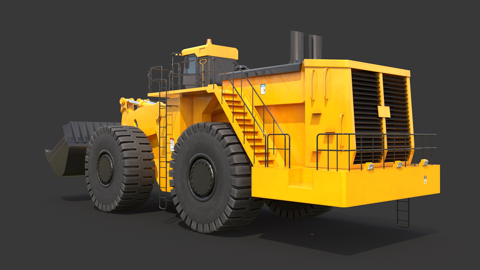 3D Heavy Wheeled Loader - TurboSquid 2057088