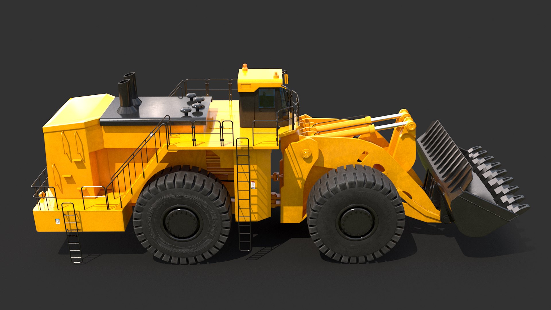 3D Heavy Wheeled Loader - TurboSquid 2057088