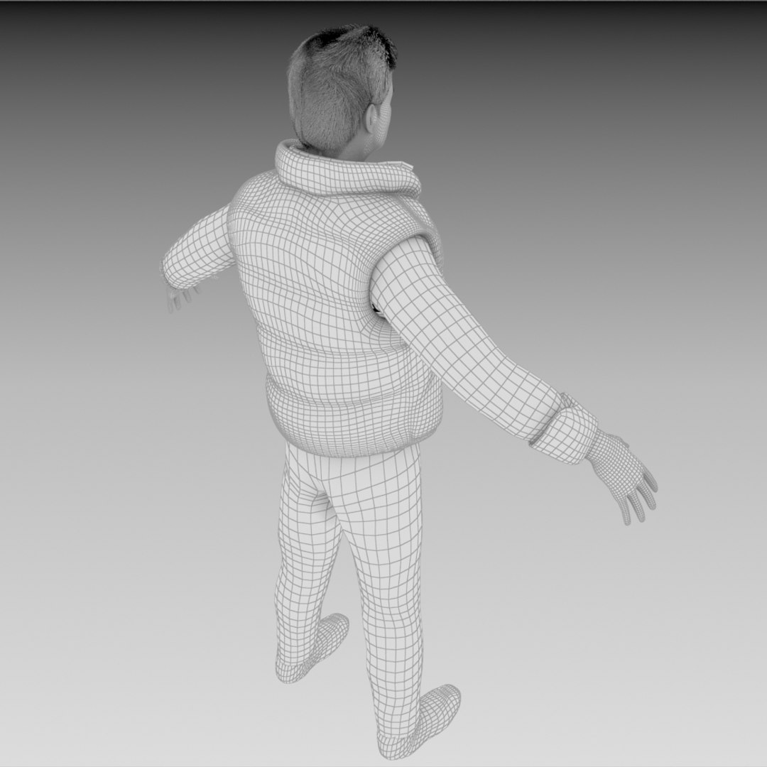 Michael Marty Mcfly Character 3d Model