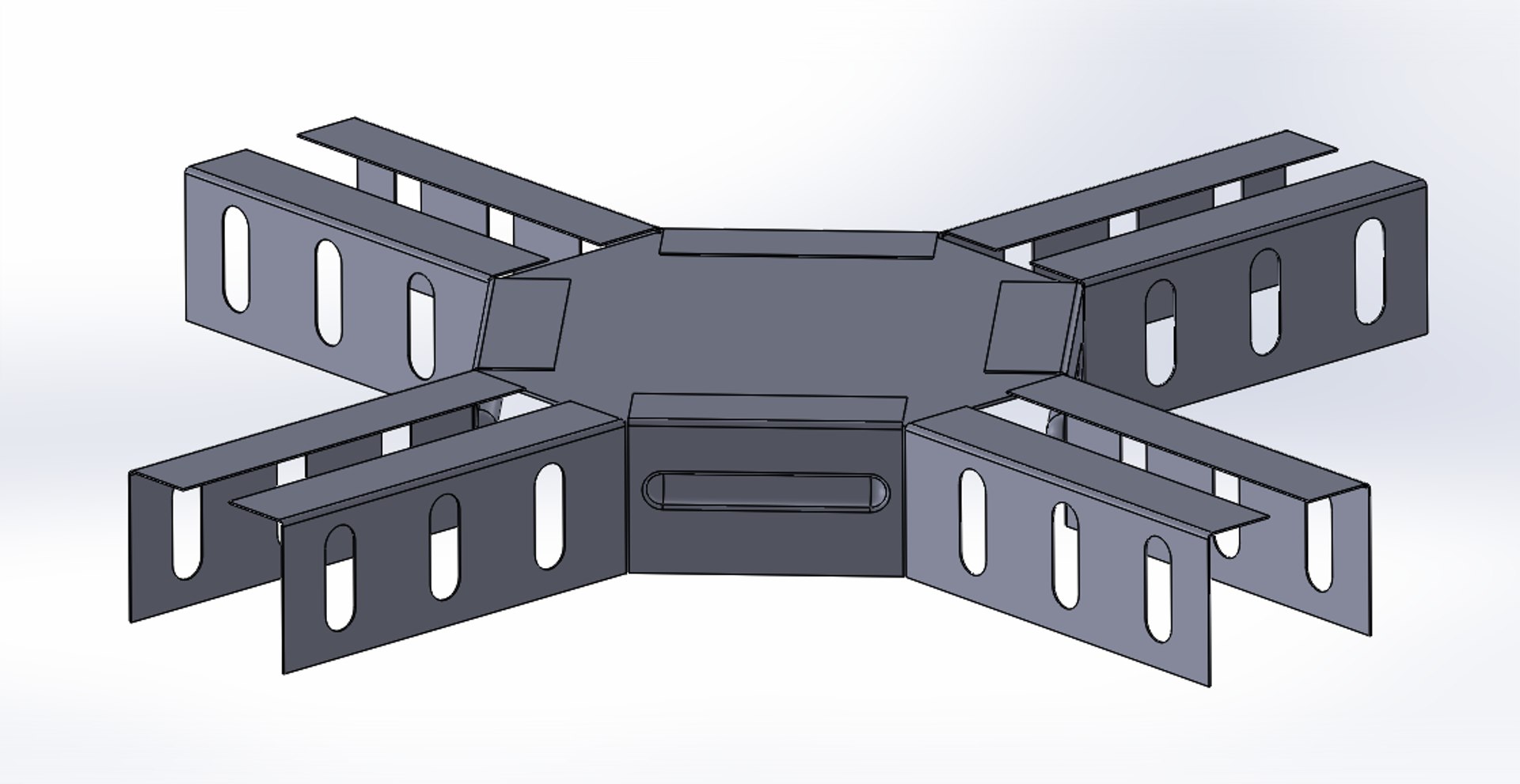 3D solidworks quadruple horizontal model - TurboSquid 1241416