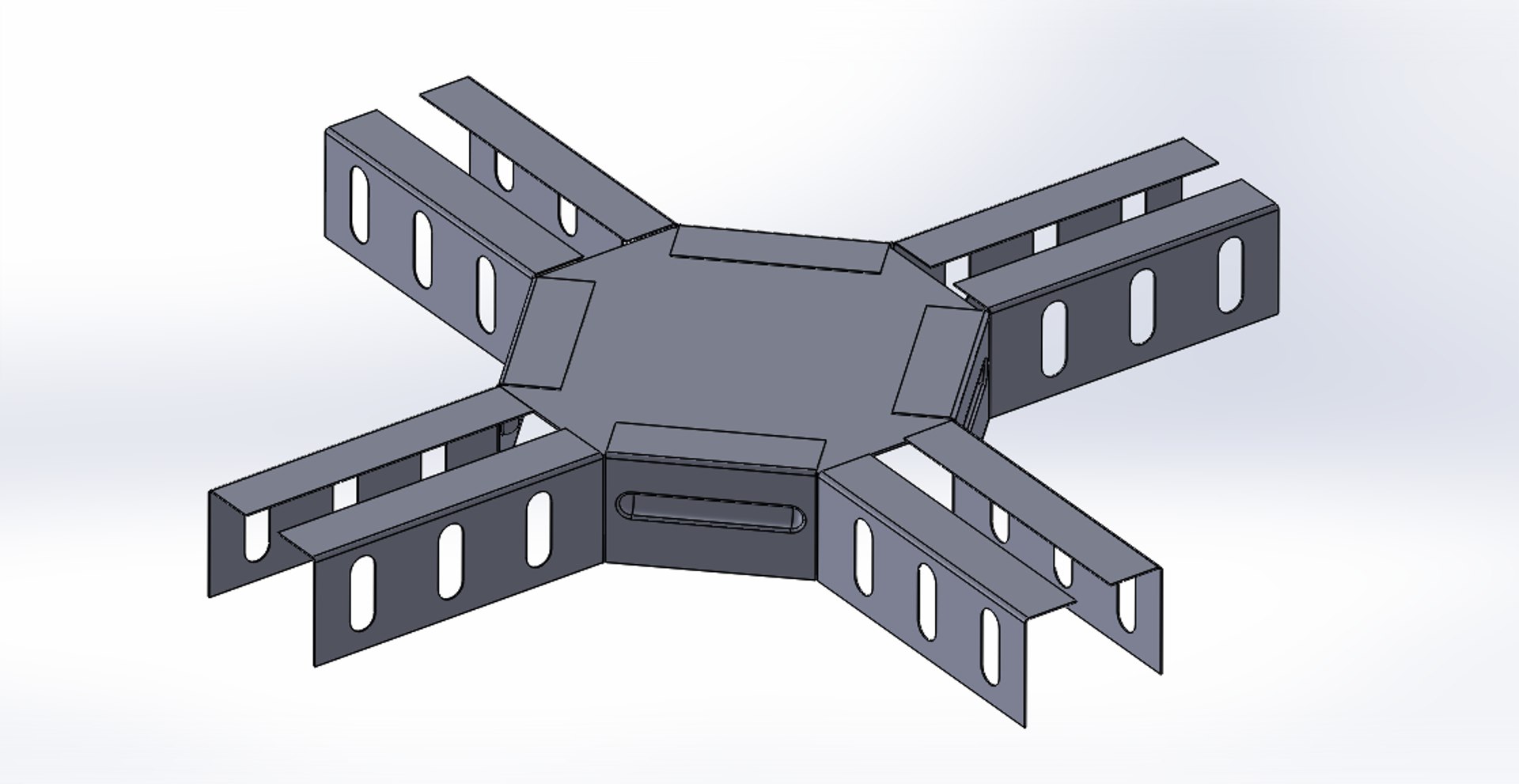 3D solidworks quadruple horizontal model - TurboSquid 1241416