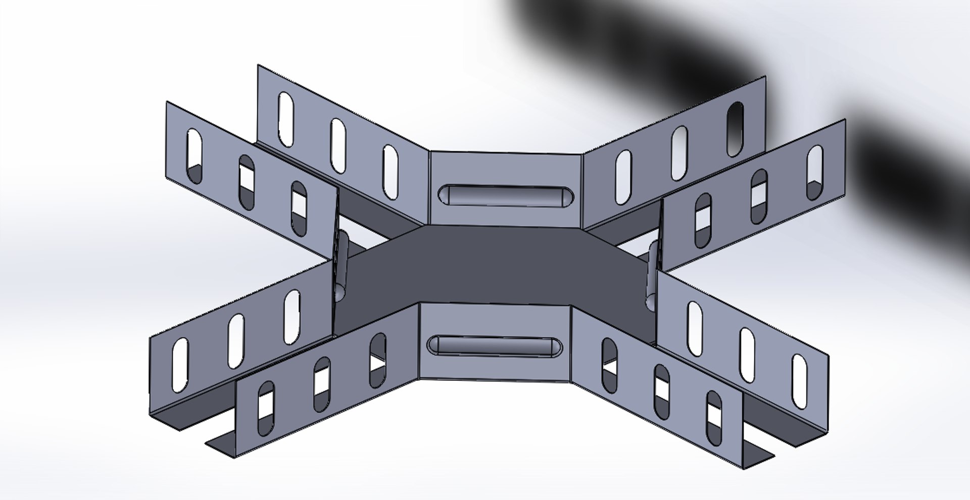 3D solidworks quadruple horizontal model - TurboSquid 1241416