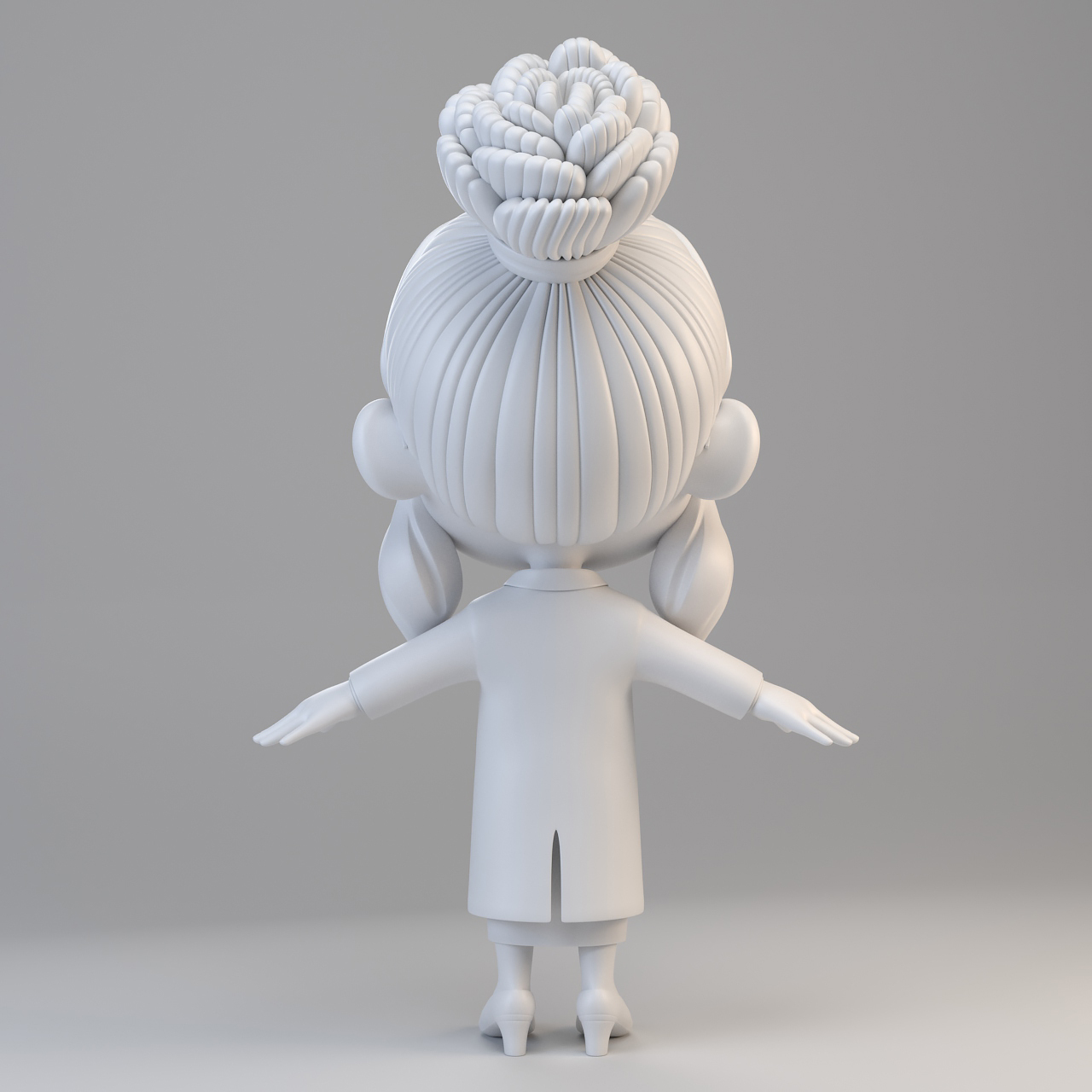 3D cartoon scientist girl - TurboSquid 1587126