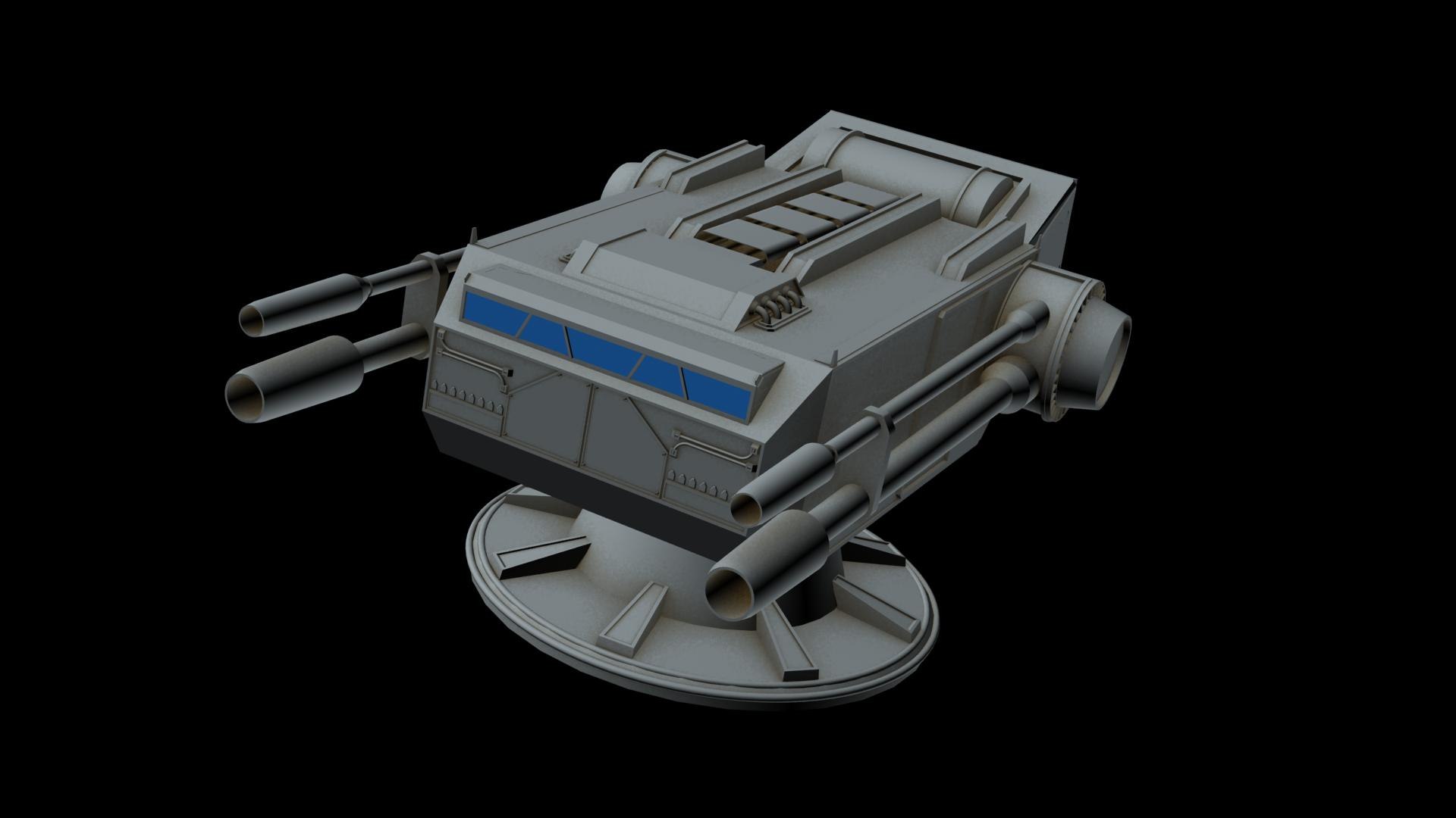 Spaceship Laser Canon 3D - TurboSquid 1195278