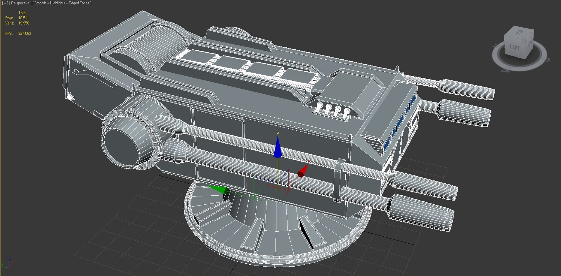 Spaceship Laser Canon 3D - TurboSquid 1195278