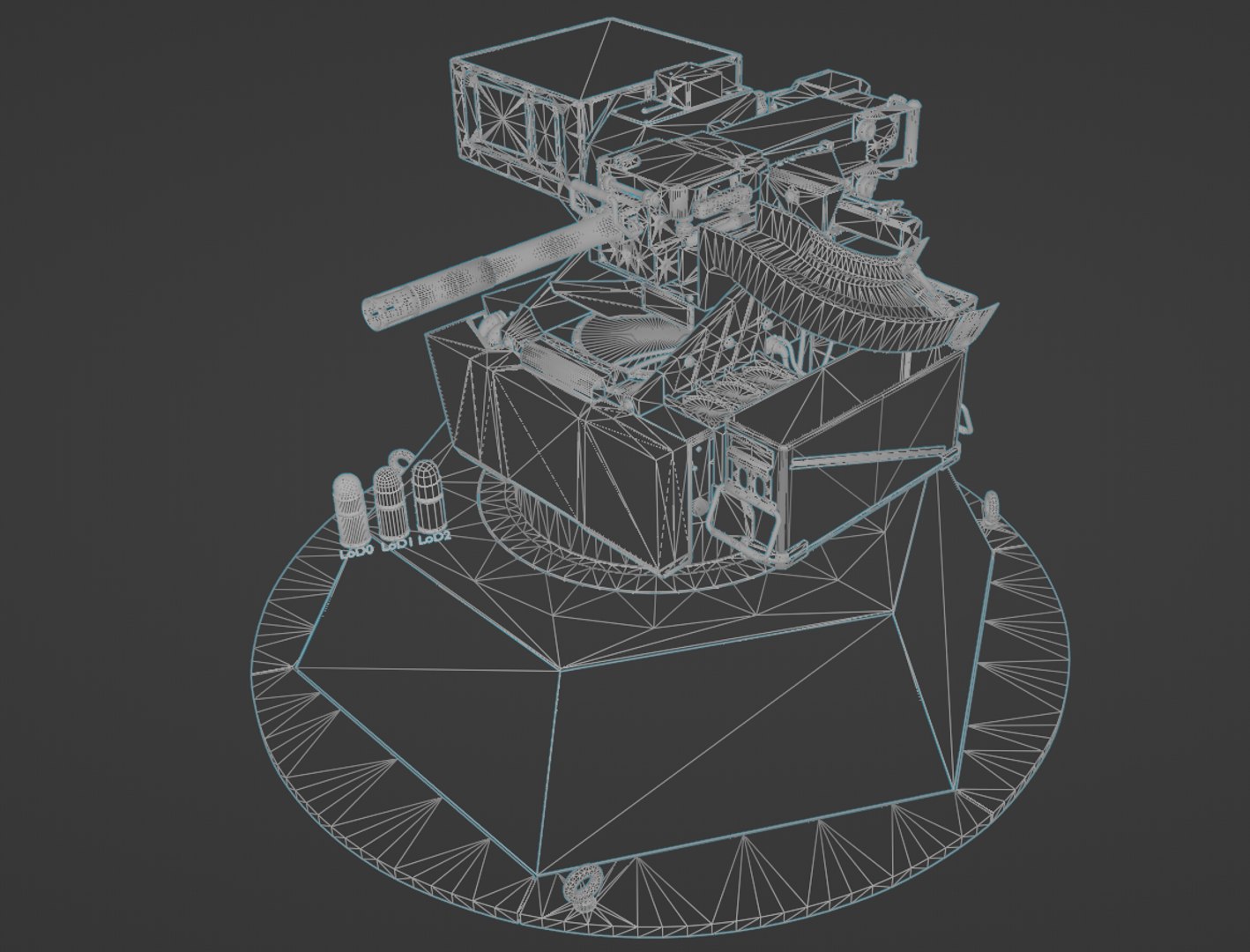 Grenade Launcher And Remote Control Turret 3D Model - TurboSquid 1956584