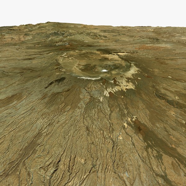 modelo 3d Volcán Emi Koussi Desierto Del Sahara Chad - TurboSquid 2181552