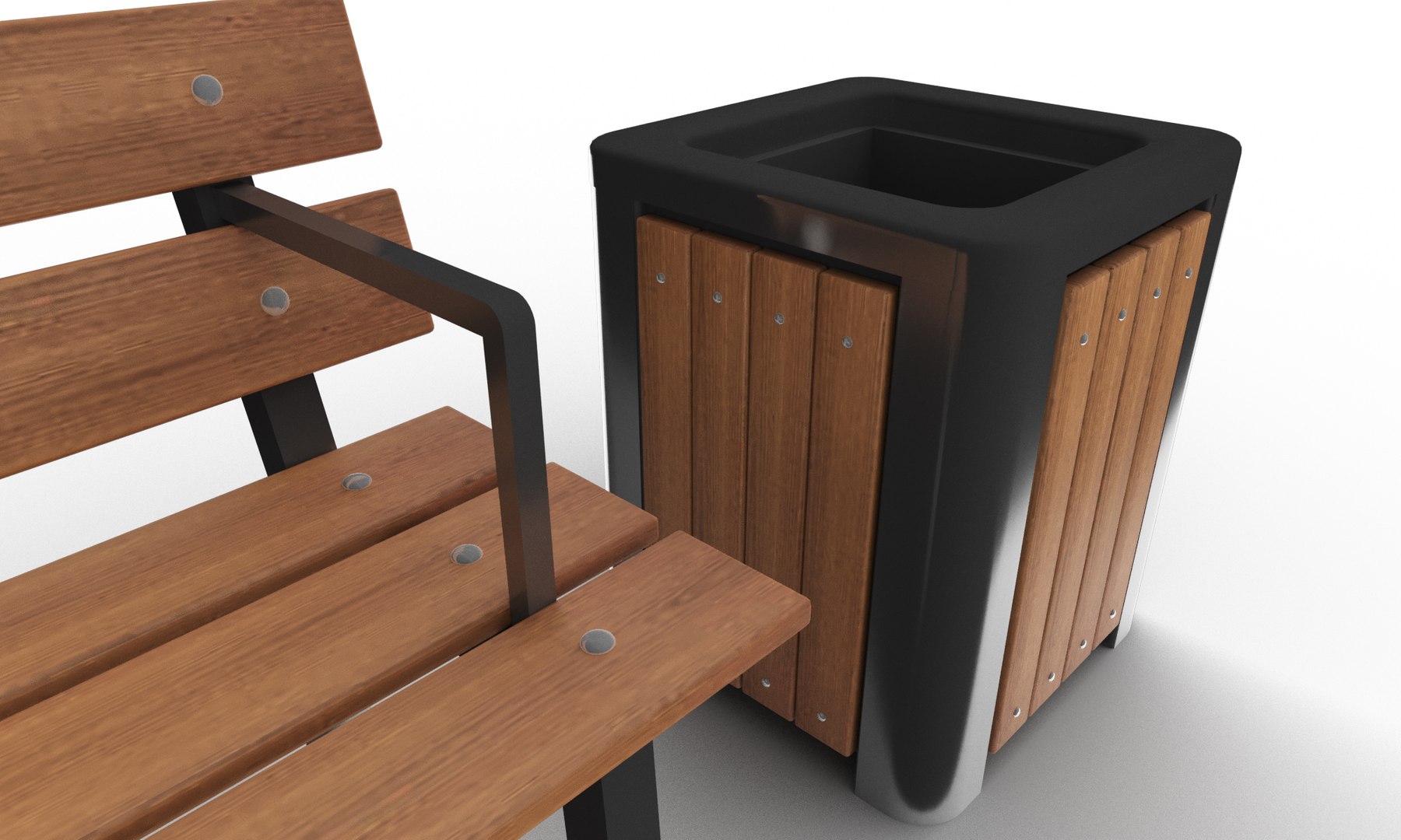 Bench complex type 6 model - TurboSquid 1702201