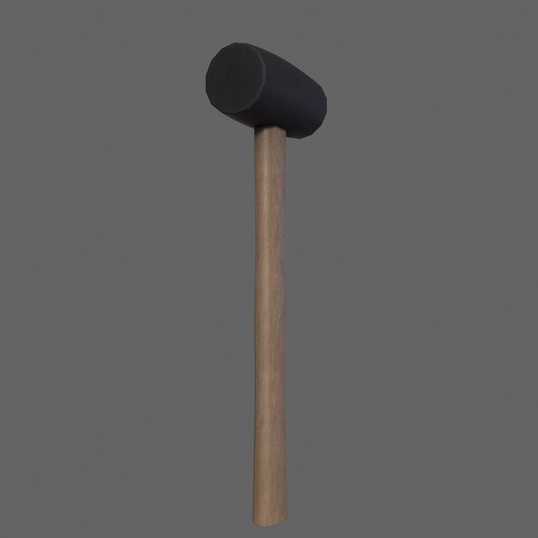 PBR Rubber Mallet Hammer Wood1 Model - TurboSquid 2040515