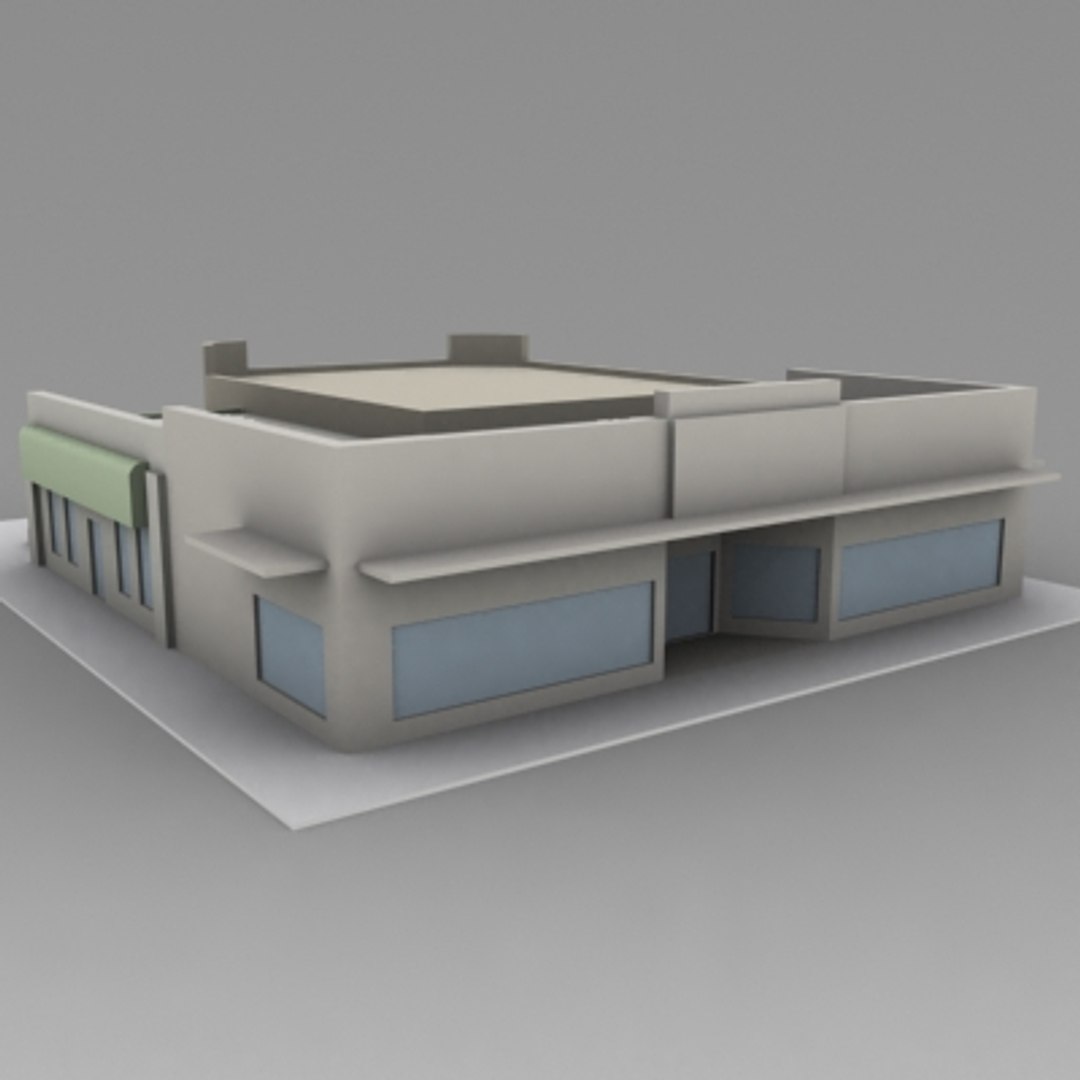 3d shop model