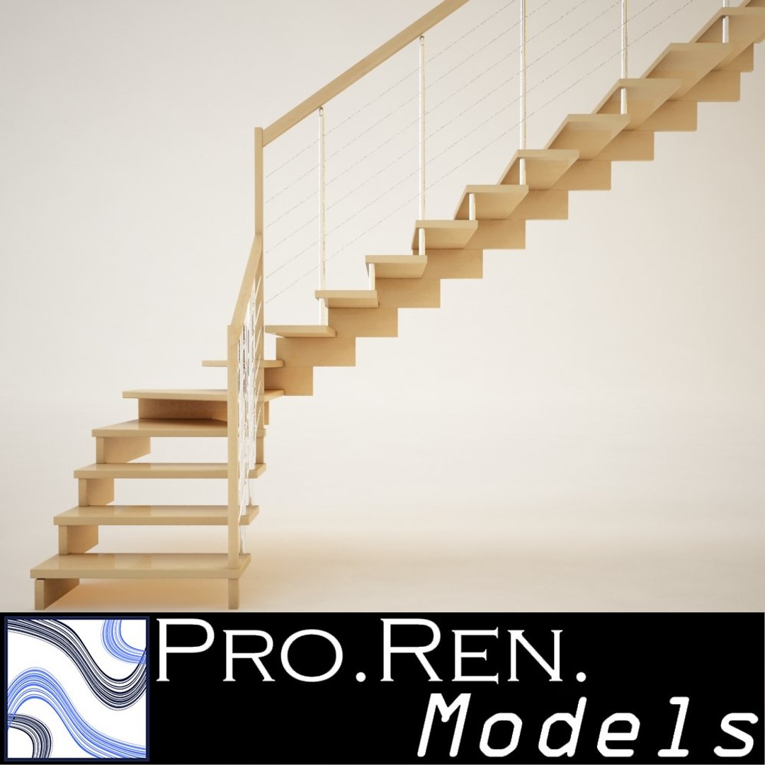 3d Model Stair Architectural