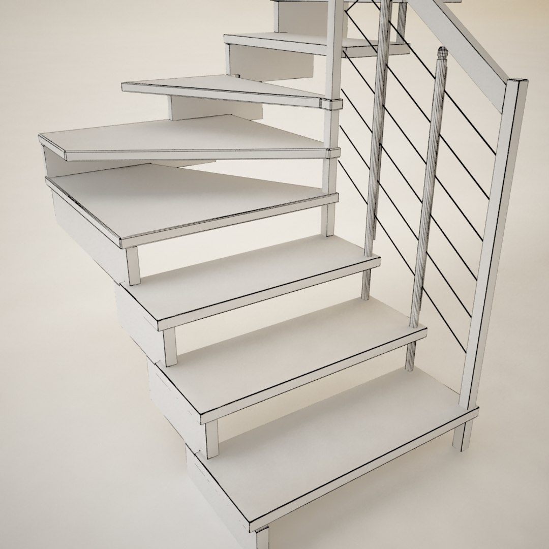 3d Model Stair Architectural