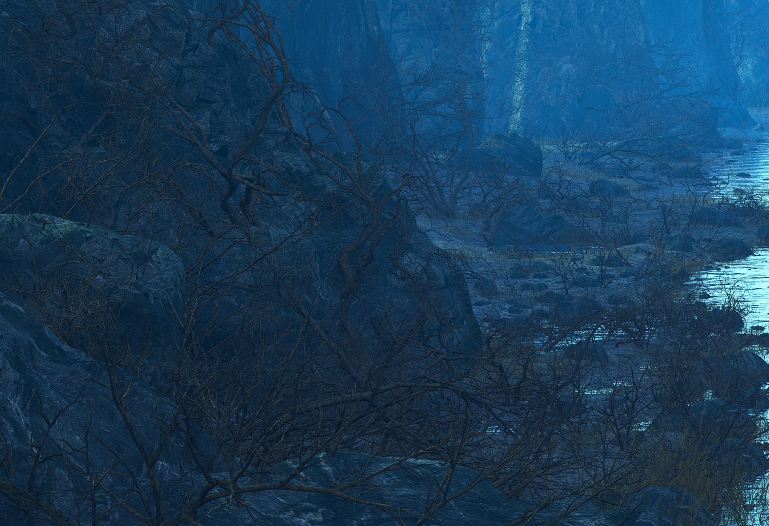 Fantasy MoonLight Palace Environment. Model - TurboSquid 1717422