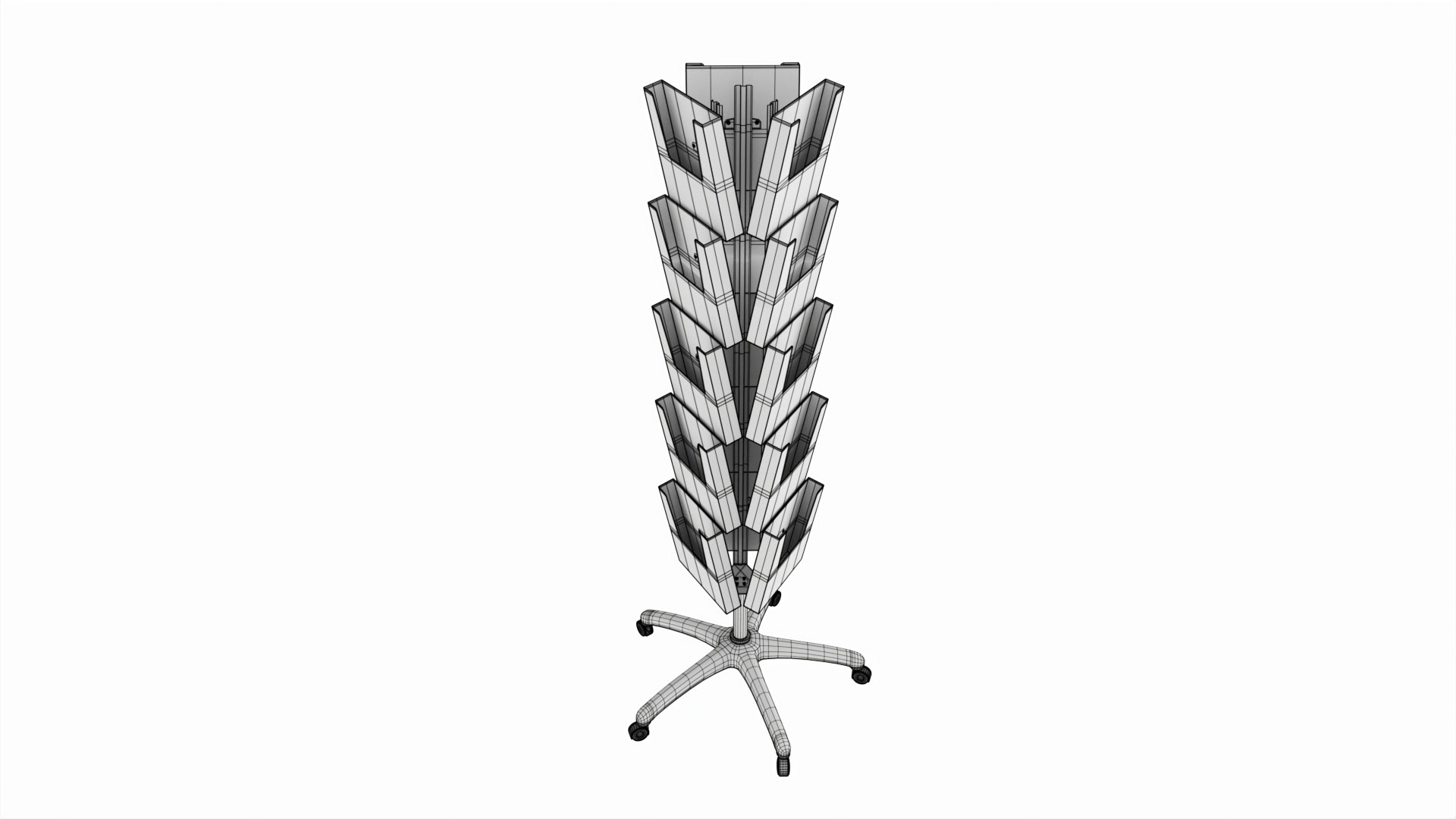 3D Spinning Magazine Rack Model - TurboSquid 2225526