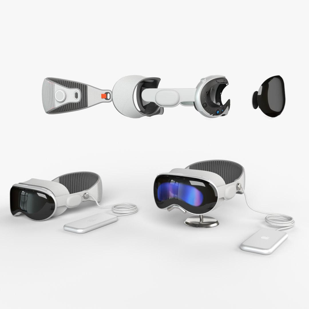 Realistic copy of Apple vision pro 2023 3D model - TurboSquid 2103427